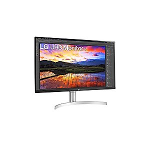 LG 31.5” HDR10 IPS UHD 4K Monitor (3840x2160) with DCI-P3 95% (Typ.), AMD FreeSync, Dynamic Action Sync, Black Stabilizer, MAXX Audio & Ergonomic Design (32BN67U-B)