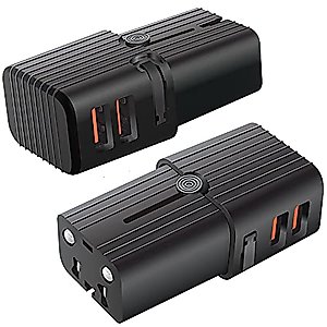 Dual Universal USB Adapter Works for Samsung Godiva for Worldwide Power and Travel Between US/EU/CN/AUS/NZ/UK