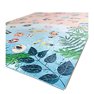 500 Piece Puzzles for Adults - Jigsaw Puzzles 500 Pieces - 500 Piece Puzzle - Day at The Beach - Beautiful Artistic Tropical Jigsaw Puzzles for Adults, Teens and Families