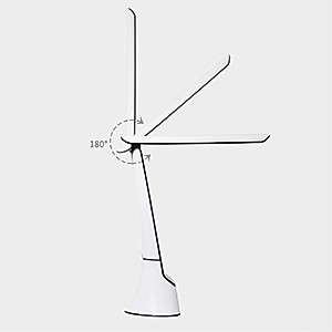 Led Light LED Desk Lamp LCD Screen Calendar Time Thermometer 3 Color Modes Stepless Dimming 2000 MAh Battery Desk Lamp Kids (Color : Black)