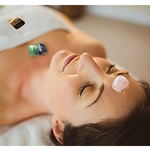 Chakra Stones Set of 7+1, Protection Crystals for Chakra Balancing, Healing Crystals and Stones for Crystal Therapy, Meditation & Reiki, Tumbled & Polished