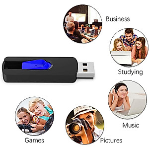 RAOYI 5 Pack 64GB USB Flash Drive, USB 2.0 Memory Stick Thumb Drives Jump Drive Pen Drive for PC Laptop Computer - 64G Multipack