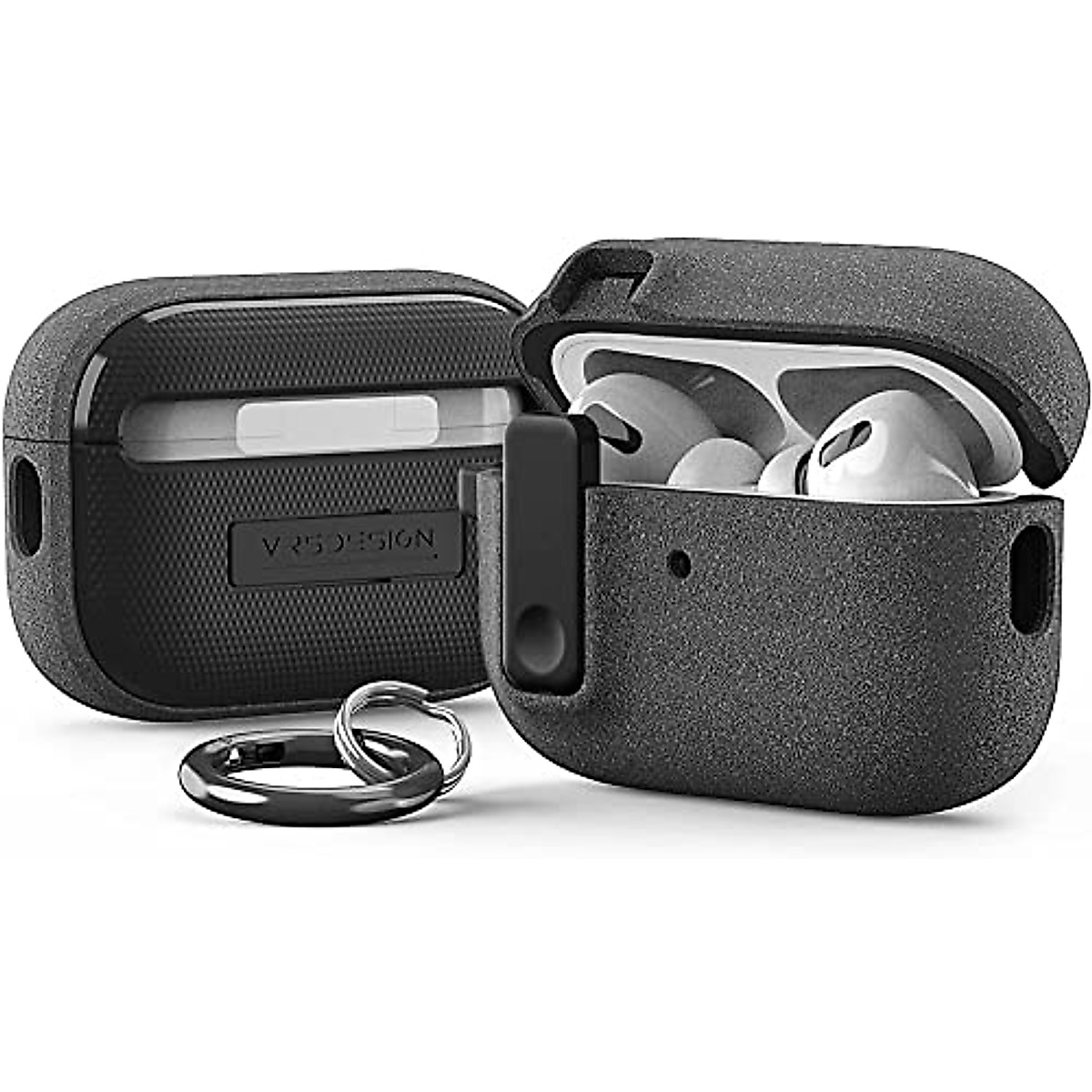 VRS Design Modern Lock Airpods Pro Case for Apple Airpods Pro 2nd Generation & 1st Generation (2022/2019) (Sand Stone) [US Patent Registered]