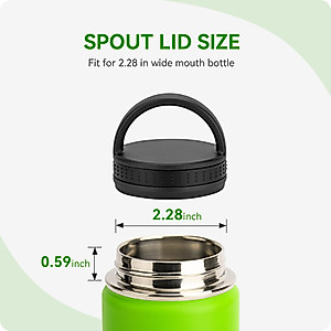 Prurex Replacement Lids for Hydro Flask12 16 18 20 32 40 64 oz Wide Mouth Water Bottle, Water Bottle Accessories for 2.28" Wide Mouth Sport Bottles (1pack)