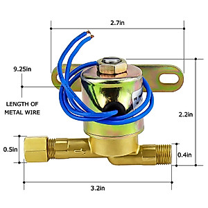 Funmit Humidifier Water Solenoid Valve 4040 Replacement for A.prilaire 220 224 400 500 600 700 Compared to Part # B2015-S85, B2017-S85 | 24 Volts | 2.3 Watts | 60 HZ | Blue