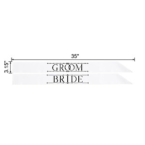Party to Be Bride & Groom Sashes Set (Set A)