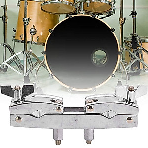 Drum Clip Rod Zinc Alloy Connecting Clamp Holder Bracket Rod Percussion Multi-function Clip Silver