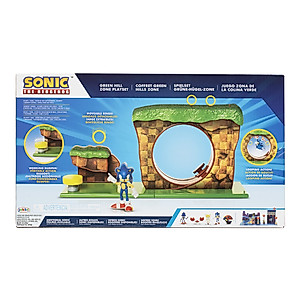 Sonic The Hedgehog Green Hill Zone Playset with 2.5" Sonic Action Figure