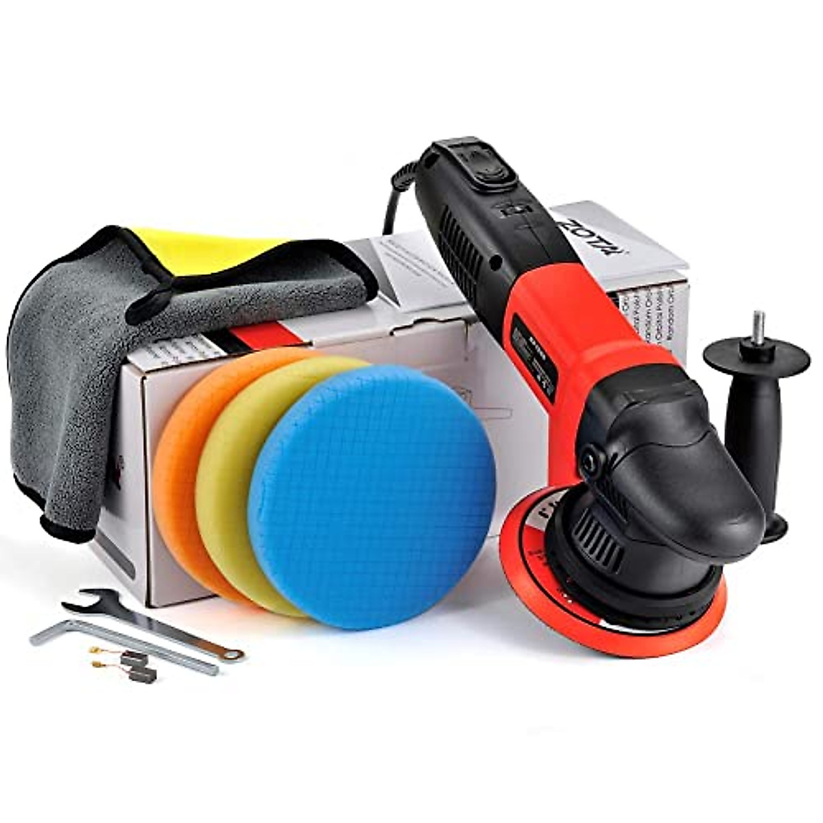 ZOTA Buffer Polisher, 15mm Long-Throw Orbital Polisher, 6-inch Dual Action Polisher 850w Polisher for Car Detailing with Variable Speed Soft Start-RP1506