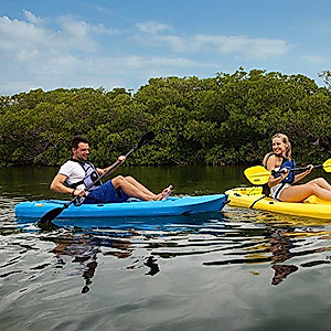 Lifetime Lotus Sit-On-Top Kayak with Paddle (2 Pack), Blue, 8'