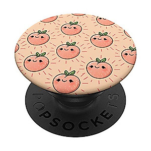Kawaii Peach Fruit Pattern Peach Fruit Gift PopSockets Swappable PopGrip
