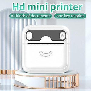 Mini Sticker Printer Smart Pocket Thermal Printer Bluetooth Portable Receipt Printer for Photo Journal Notes