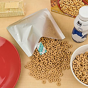 Dry-PacksMB8x8-100CC-80PK80 - 1 Quart Mylar Bags & Oxygen Absorbers for Dried Food & Long Term Storage by ®!, Silver