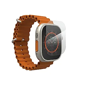 ZAGG InvisibleShield Ultra Clear – Compatible with Apple Watch Ultra, Watch Size: 49mm Face - Film Screen Protector