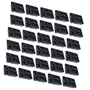 Hemoton 30pcs Disposable Bento Box 5 Compartment Meal Prep Container with Lid Microwave Heating Food Box for Home Restaurant (Black)