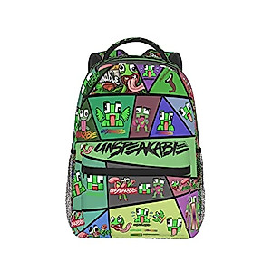 Frog Backpack For Boys Teen Cartoon Backpack High Capacity Bookbag 3d Printed Lightweight Travel Backpack