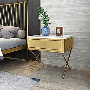 HIGOH Bedside Table Modern Bedside Cabinet Coffee End Bedside Cabinet Household Furniture Bedside Cabinet Cabinet Living Room (Color : 1)