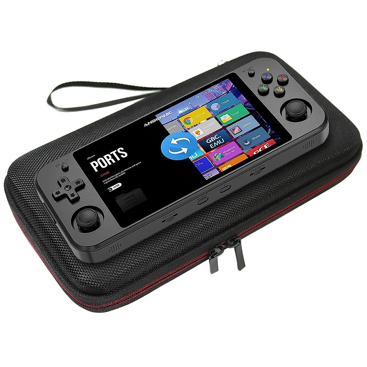 Maoershan Protable Hard Travel Carrying Case for RG552 RG351 RGB10 Handheld Game Console 5/5.1 inch Retro Handheld Android System Video Games Consoles（Only Case）