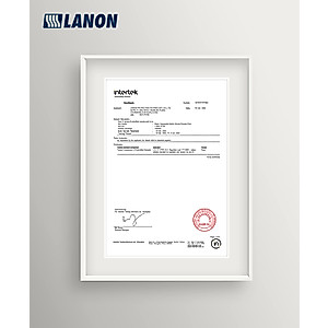 LANON 6-mil Black Nitrile Disposable Gloves, Food-Safe, Powder-Free, Heavy-Duty, Textured Fingertips, Latex-Free, XL