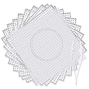 9pcs 5mm Large Square Fuse Beads Pegboards Plastic Beads Boards with Ironing Paper, Beads Tweezers for Kids Craft Beads