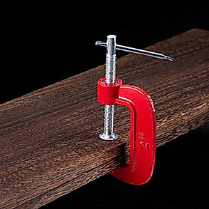 2 Piece C-Clamp Set - Lazat Chef, Heavy G-Type Fixture, Jaw Opening Fixed Clamp