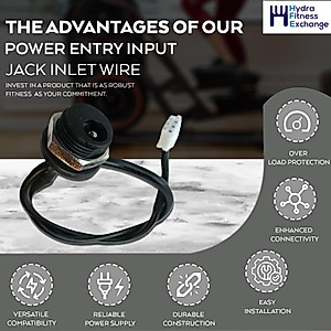 Power Entry Input Jack Inlet Wire 8003600 Works W M6 M7 M8M5 M3 Elliptical