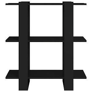 DYRJDJWIDHW Book Cabinet/Room Divider Bookshelf for Bedroom,Shelves,Wood Bookcase,Suitable for Bedroom, Office, Living Room, Study,Black 31.5"x11.8"x34.3"