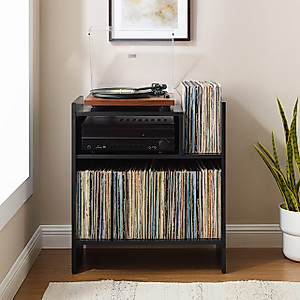 Crosley Furniture Portland Turntable Stand, Black