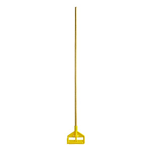 Rubbermaid Commercial Products Invader 60" Wood Wet Mop Handle, Natural, for Professional/Industrial Floor Cleaning, Compatible with 1" Headband Mops