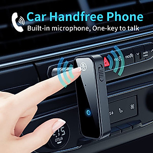 Bluetooth Transmitter Receiver Wireless Adapter: 3.5mm Aux Jack Stereo Audio Input Output - for TV Car Headphone Speakers iPhone PC