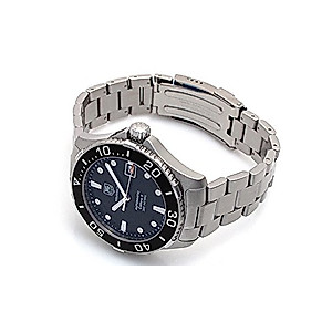 Tag Heuer Men's Aquaracer Calibre 5 Stainless Steel Black Dial Watch #WAN2110.BA0822