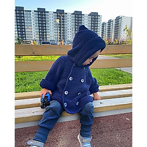 Estako Happy Cotton XL, (6 Skeins Pack) 50% Cotton 50% Acrylic Yarn, Soft, Medium Weight (4) for Crochet and Knitting (6 x 1.76 Oz) / (6 x 114 Yrds) (4210 - Navy Blue)