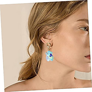 EXCEART 84 Pcs Eyeglass Kit Clear Beads Charm Necklace Glass Teardrop Glass Loose Beads Jewelry Making Pendants Acrylic Beads Satellite Drill Set Crystal Aurora Teardrop Earrings