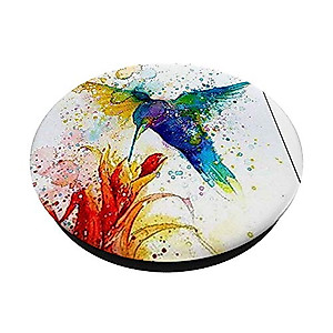 Cute Hummingbird Watercolor Design Pop Up For Bird Lover PopSockets PopGrip: Swappable Grip for Phones & Tablets