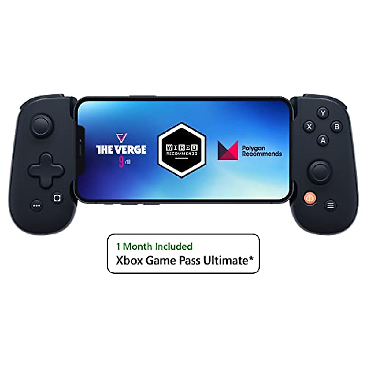 BACKBONE One Mobile Gaming Controller for iPhone - Turn Your iPhone into a Gaming Console - Play Xbox, PlayStation, Steam, Fortnite, COD, Genshin & More [1 Month Xbox Game Pass Ultimate Included]