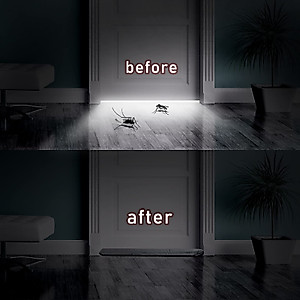 Marwood Under Door Draft Stopper 30-38" Adjustable Wind Stopper for Door & Window, Foam Door Sweep Air & Noise Blocker for Bottom of Doors Double Side Seal - Grey