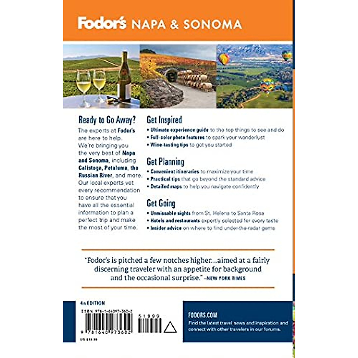 Fodor's Napa & Sonoma (Full-color Travel Guide)