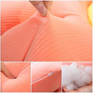 Flower Pillow, Flower Shaped Throw Pillow Flower Floor Pillow Soft Seating Cushion Room Decor Plush Pillow for Bedroom, Sofa, Bed, Reading (15 inch, Pink)