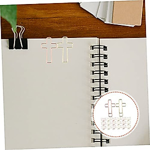 STOBOK 500 pcs Shape Exquisite School Bible Ornaments Organizer Small Metal Paperclips Bookmark Ticket Office Invitation Portable Creative Paper File Party Reading Files Modeling Book