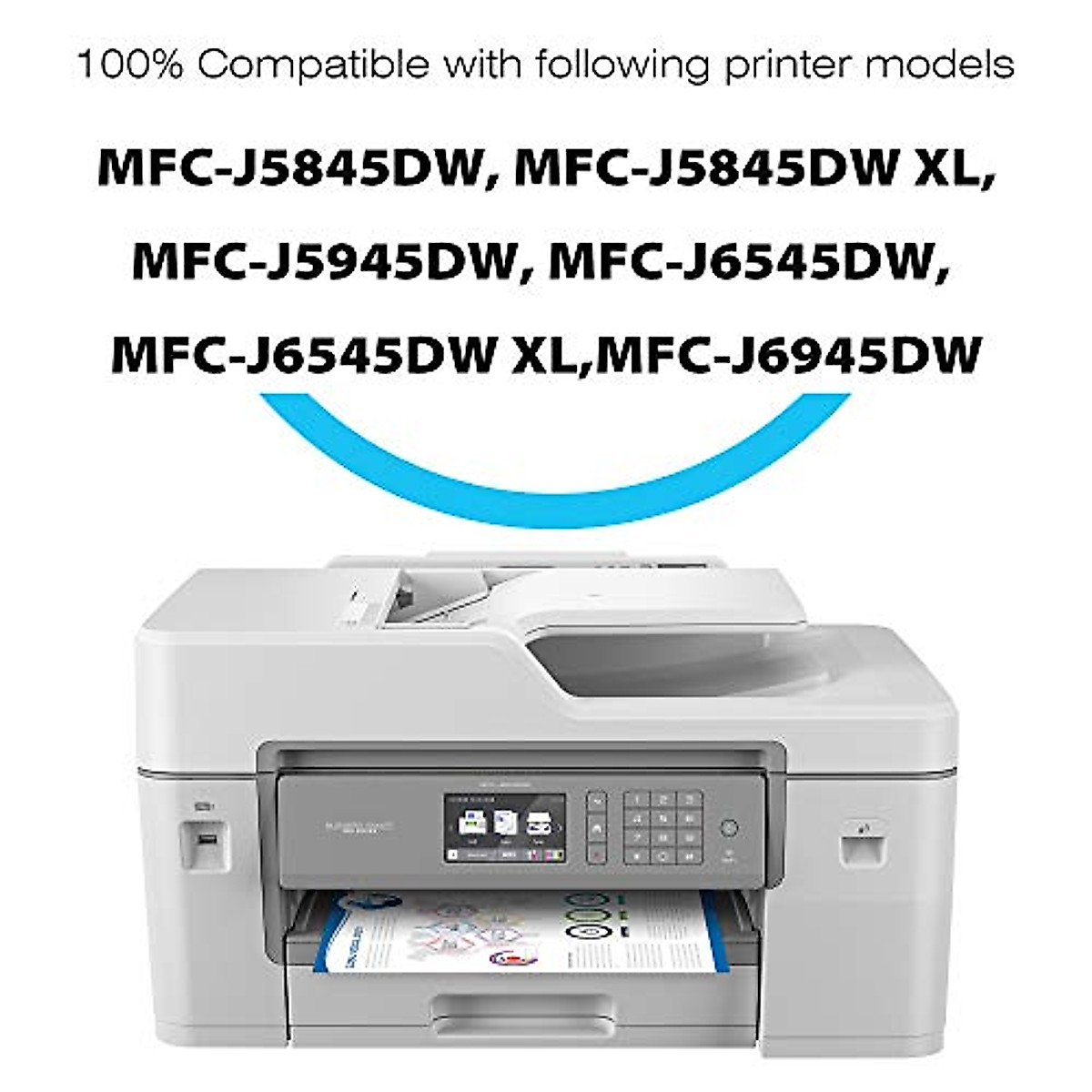Intactech 2 Black Compatible Ink Cartridges Replacement for Brother LC3037 LC3037XXL LC3037BK High Yield Ink Tank Work for Printer MFC-J5845DW MFC-J5845DW XL MFC-J5945DW MFC-J6545DW MFC-J6945DW