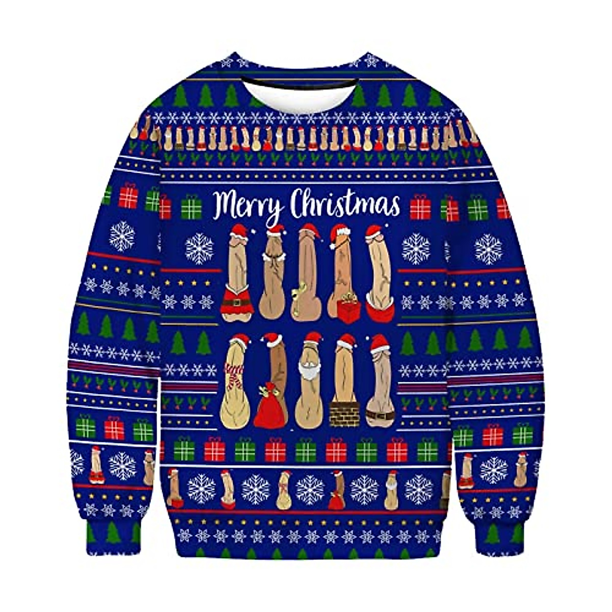 Mens Sweatshirts No Hood 3D Digital Print Crewneck Sweatshirt Ugly Christmas Jumper Sweater Printed Pullover