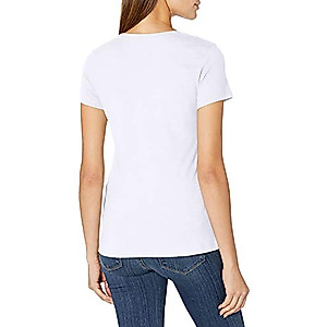 Nautica Women's Easy Comfort Scoop Neck Supersoft 100% Cotton Solid T-Shirt, Bright White, Large