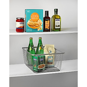 Spectrum Diversified Ashley Basket, Large, Satin Nickel