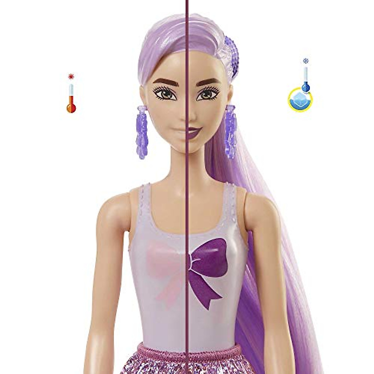 Barbie Color Reveal Doll & Accessories, Shimmer Series, 7 Surprises, 1 Barbie Doll (Styles May Vary)