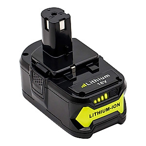 KINGTIANLE 1pack 6.0Ah 18V Replacement Battery for Ryobi 18V Lithium Battery P102 P103 P105 P107 P108 P109 Ryobi ONE+ Cordless Tool