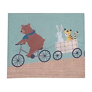 Bedtime Originals Up Up & Away 3-Piece Animals/Hot Air Balloon Crib Bedding Set