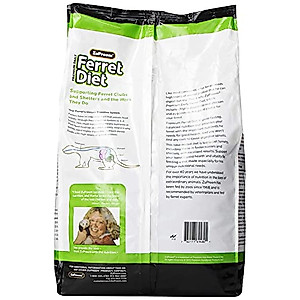 ZuPreem Premium Daily Ferret Food, 8 lb - Made in USA, Complete Nutrition Diet, Highly Digestible, No Corn