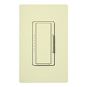 Lutron MRF2-6CL-LA Dimmer Switch, 600W Maestro Wireless Incandescent, 150W CFL or LED Single Pole/3-Way - Light Almond