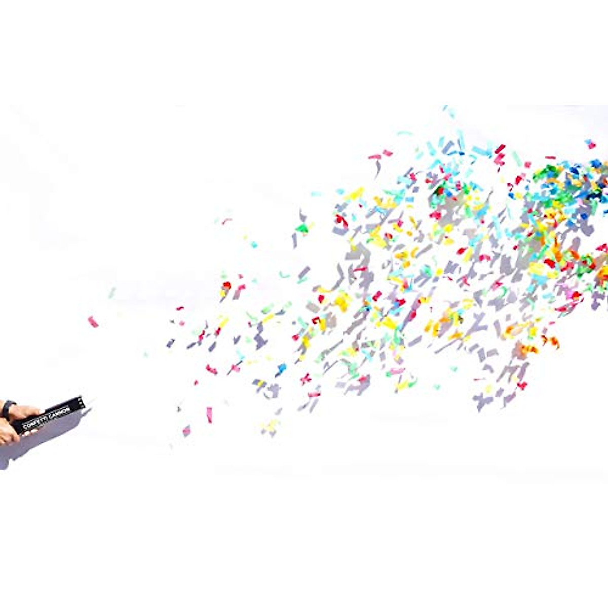 Legend & Co. 12 Inch Confetti Cannons Multicolor, (5 Pack) Biodegradable and Air Powered | Launches 20-25ft | Celebrations, New Year's Eve, Birthdays and Weddings
