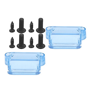 Dilwe 2Sets RC Radio Receiver Protector,Durable Waterproof RC Receiver Box Radio Receiver Protector Upgrade Parts or RC Car Boat